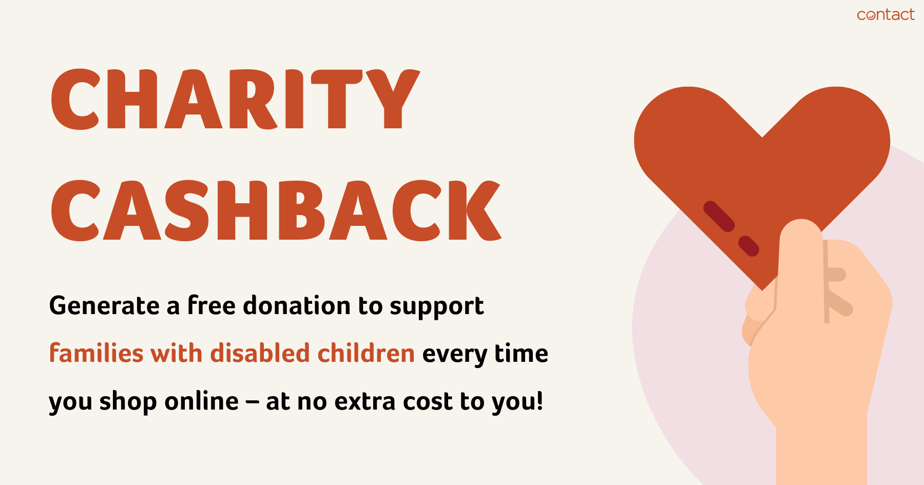 Shop and donate: charity cashback